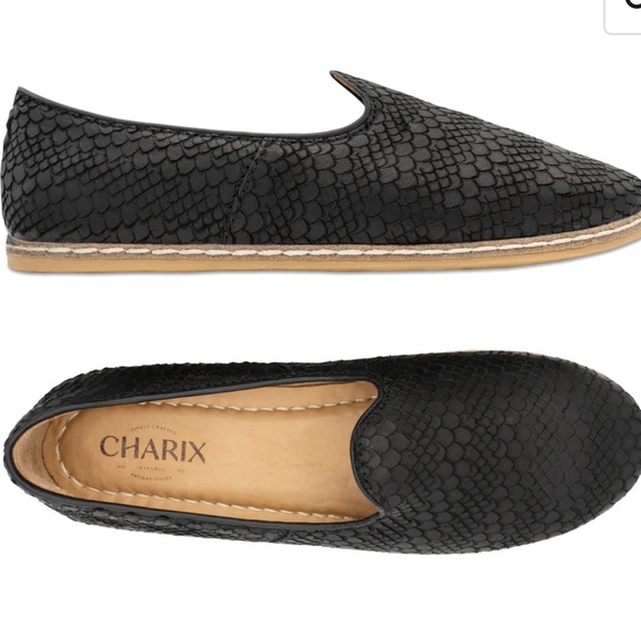 Charix | Shoes | Stunning Close To New Charix Wild Black Slip Ons 38 Us ...